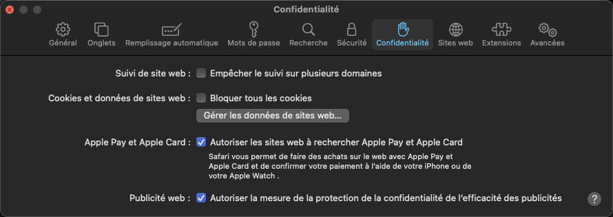 Paramétrer le navigateur / Gestion des cookies tiers – ToutApprendre